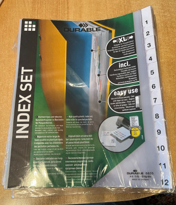 ÖVG Versteigerungen - Artikel Nr. 635396: Durable Index Set